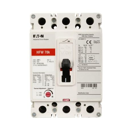 Eaton HFW3200VL – Eaton Series C complete molded case circuit breaker ...